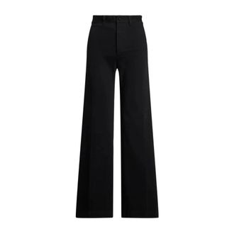 Polo Ralph Lauren Full Length Flat Front Hosen - - Trousers - Damen - Schwarzk - L