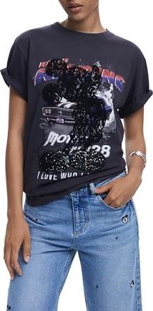 Desigual TS_Mickey Lace, 2006 Dark Grey, M