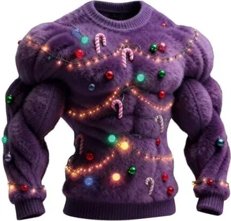 Generic Sweat-shirt uni pour homme 2026 nouveau streetwear en flanelle pour homme pour automne/hiver pour entraînement intérieur et extérieur, violet, 3XL