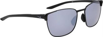 Nike Fusion Quadratisch-Sonnenbrille, Metall (Schwarz/Silber)
