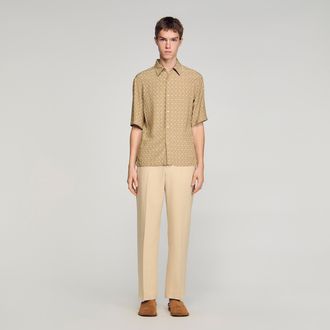 Sandro Chemise fluide &agrave; imprim&eacute; maillons