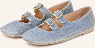 AGL Agl Mary-Jane-Ballerinas Ceramic blau