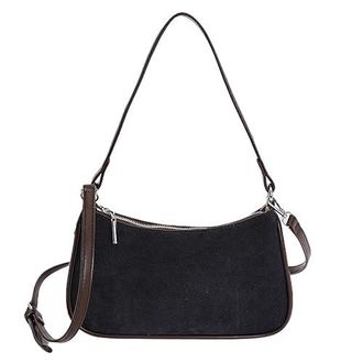 Generic Sac &agrave; main Hobo en polyur&eacute;thane avec fermeture &eacute;clair - Sac &agrave; main sous les aisselles - Cha&icirc;ne avec pendentif pour femme - Travail et voyage, bleu, 11