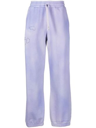 Objects IV Life pantalon de jogging à slogan imprimé - Violet