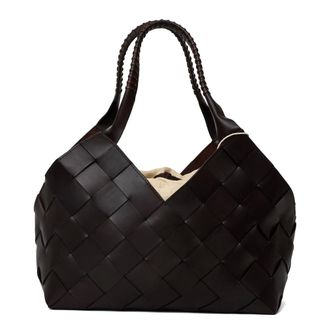 Dragon Diffusion Panier tress&eacute; &agrave; la main - Femme - Sacs - Brun - Taille: ONE Size