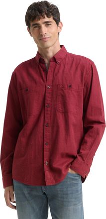 Tom Tailor Herren 1048437 Regular Fit Hemd in Melange-Optik, 38952-Red NEP Structure, XL