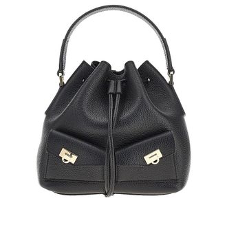 Ferragamo Grained leather multipocket bucket bag Woman One Size