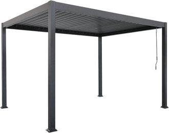 DRAWER Pergola bioclimatique aluminium 4 x 3 m pergola jardin terrasse lames orientables Tero