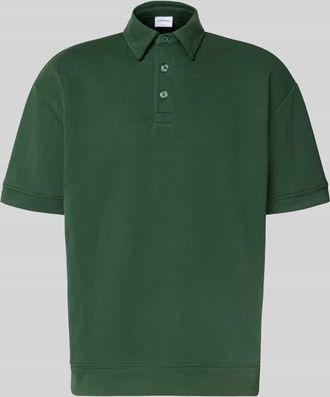 Lindbergh Oversized Poloshirt mit Polokragen und Label-Detail