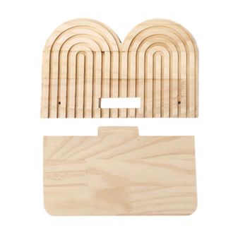 Generico Schwebendes aus Holz, modernes geometrisches Design und hohe Widerstandsf&auml;higkeit, Boho-Regale aus Holz | f&uuml;r Innenr&auml;ume, Zuhause, Wohnzimmer, Arbeits