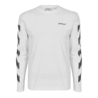 Off-white Off White - T-Shirt f&uuml;r Herren, Rundhalsausschnitt, Regul&auml;r (Wei&szlig;/Schwarz)
