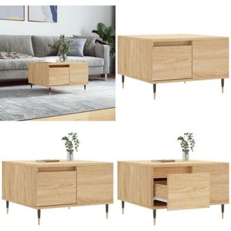 vidaXL Couchtisch Sonoma-Eiche 55x55x36,5 cm Holzwerkstoff - Couchtisch - Wohnzimmerstil - Esszimmertisch - Holztisch - Sideboard - Home & Living