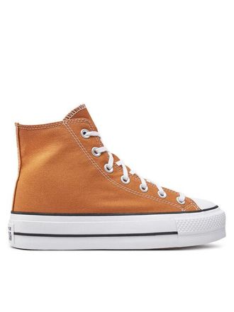 Converse Sneakers aus Stoff Chuck Taylor All Star Lift Platform Hi A11537C Orange