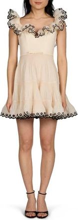 Zimmermann Mini robe brod&eacute;e &agrave; volants