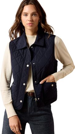 Ariat Womens Woodgate Quilted Gilet in Show Navy, Size X-Small, by Ariat