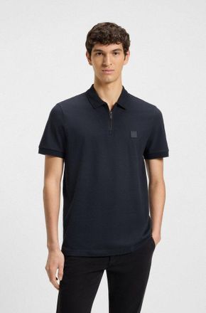 HUGO BOSS Poloshirt Passerzip mit Polokragen