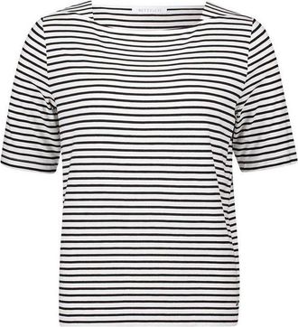 Betty&Co Kurzarmshirt Damen Streifenshirt mit U-Boot-Ausschnitt (1-tlg)