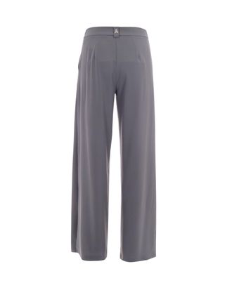 Patrizia Pepe Womens Palazzo Trousers Reef Grey Polyester