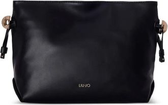 Liu Jo Hobo Bags - Black Handbag With Gold-Tone Accents - Gr. unisize - in Schwarz - f&uuml;r Damen