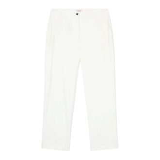 Oltre Femme, Pantalons, Blanc, Taille: 50 FR Pantalon cigarette