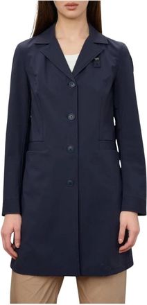Blauer Femme, Manteaux, Bleu, Taille: 40 FR Long Gabardine Parka
