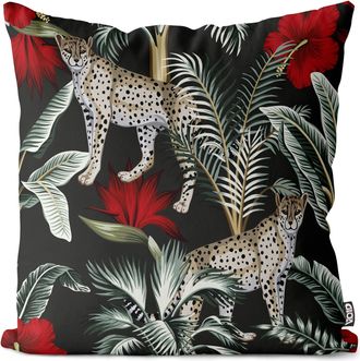 Void Watches Vintage Leopard Tropenwald Kissenbezug Kissenh&uuml;lle Sofakissen Kissen Deko Outdoor-Kissen Dekokissen, Kissen Gr&ouml;&szlig;e:40 x 40 cm