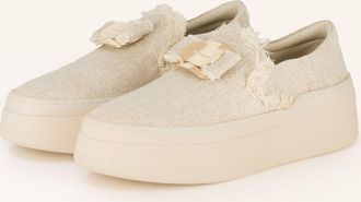 Ferragamo Ferragamo Plateau-Slipper beige