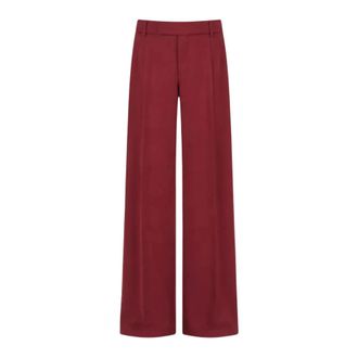 Federica Tosi Hosen mit G&uuml;rtelschlaufen - - Trousers - Damen - Rot - S