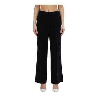 Moschino Elegante Weite Hose mit Schlitz - - Trousers - Damen - Schwarzk - XS