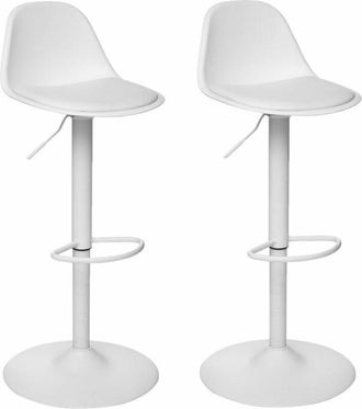Toilinux Toilinux - Lot de 2 Chaises de bar Aiko en polypropylène ajustable