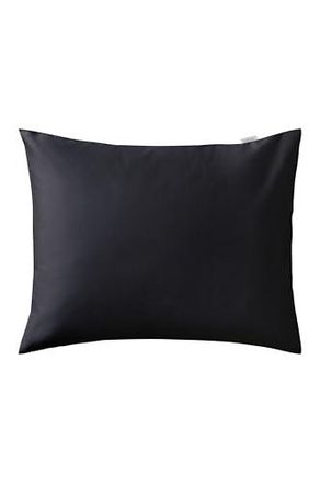 Jotex Jotex Zack Satin Kopfkissenbezug - 100% hochwertige exklusivem Satin aus Bio-Baumwolle GOTS-Zertifiziert Kissenbezug, Schwarz 80x80cm