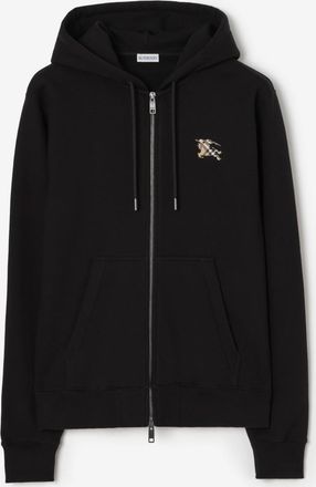 Burberry Hoodie zipp&eacute; en coton Knight Check, Size: XXXL