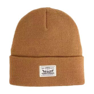 Levi's Embarcadero Beanie - unisex - Accessoires - Brun - Taille: ONE Size