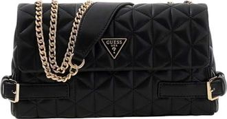 Guess sac à épaule bandoulière Paisleigh Convertible Xbody Flap Bag Black noir