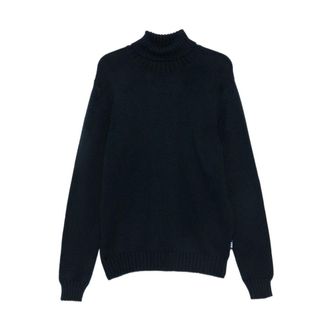 Add Rollkragenpullover mit Rippstrickb&uuml;ndchen - - Knitwear - Herren - Blau - S