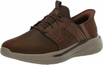 Skechers Herren Slip-on Sneakers in Dunkelbraun - - Shoes - Herren - Braun - 40 EU