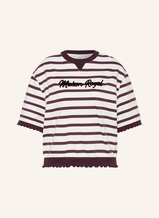 Rich & Royal Sweatshirt Mit R&uuml;schen lila