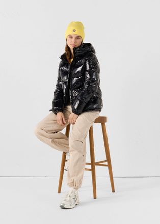 Jott Doudoune Grand Froid esprit puffer Noir Prague laqu&eacute;e - Taille XL