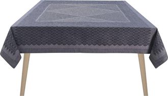 Le Jacquard Fran&ccedil;ais 28836 Tischdecke Club Denim 150x350 cm Baumwolle-Leinen-Mix