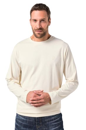 JP1880 Herren gro&szlig;e Gr&ouml;&szlig;en &Uuml;bergr&ouml;&szlig;en Menswear L-8XL JP1880 Langarmshirt, Bauchfit, Basic, Rundhals, bis 8 XL Sand grau 4XL 827128151-4XL