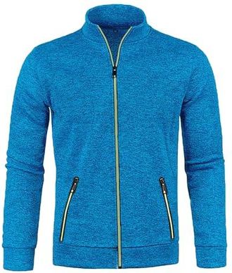 Generic Veste polaire pour homme - Confortable - Veste dhiver chaude en polaire - Veste dextérieur douce - Veste softshell pour homme - Loisirs - Veste légère