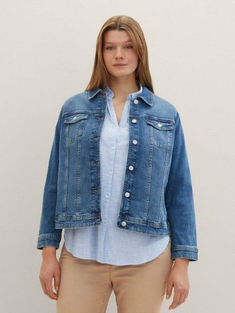 Tom Tailor Jeansjacke Jacken Plus Size - Jeansjacke mit Bio-Baumwolle