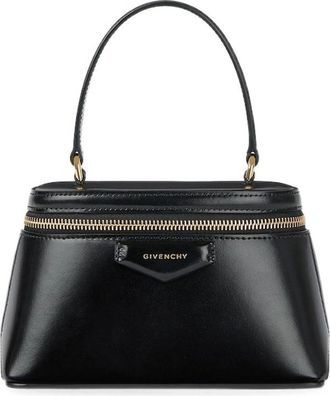 Givenchy Antigona Vanity Bag In Box Leather With Chain