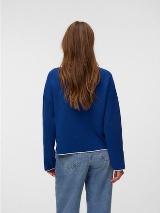 Vero Moda Strickpullover VMWILLOW FULLNEEDLE LS O-NECK PULLOVER Viskosemischung, regular fit