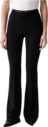 Elisabetta Franchi Pantalon large - Femme - Pantalons - Noir - Taille: 44 FR