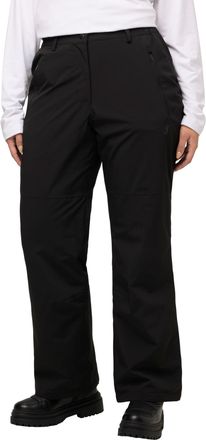 Ulla Popken Damen Thermo-Funktionshose, wasserdicht Hosen, schwarz, 33W / 32L