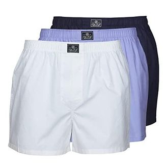 Ralph Lauren Polo Ralph Lauren Lot de 3 Boxers pour Homme, Multicolore (3 pi&egrave;ces Blanc/Bleu Marine 001), L