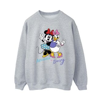 Disney Damen/Damen Minnie Mouse und Daisy Sweatshirt (Sport grau)