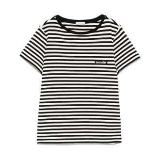 Moncler Wei&szlig;es T-Shirt SS Mode Stil - - Tops - Damen - Wei&szlig; - XS