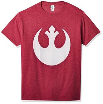 Star Wars Alliance Emblem Symbol Graphic Logo T-Shirt, Rouge chiné, M Homme